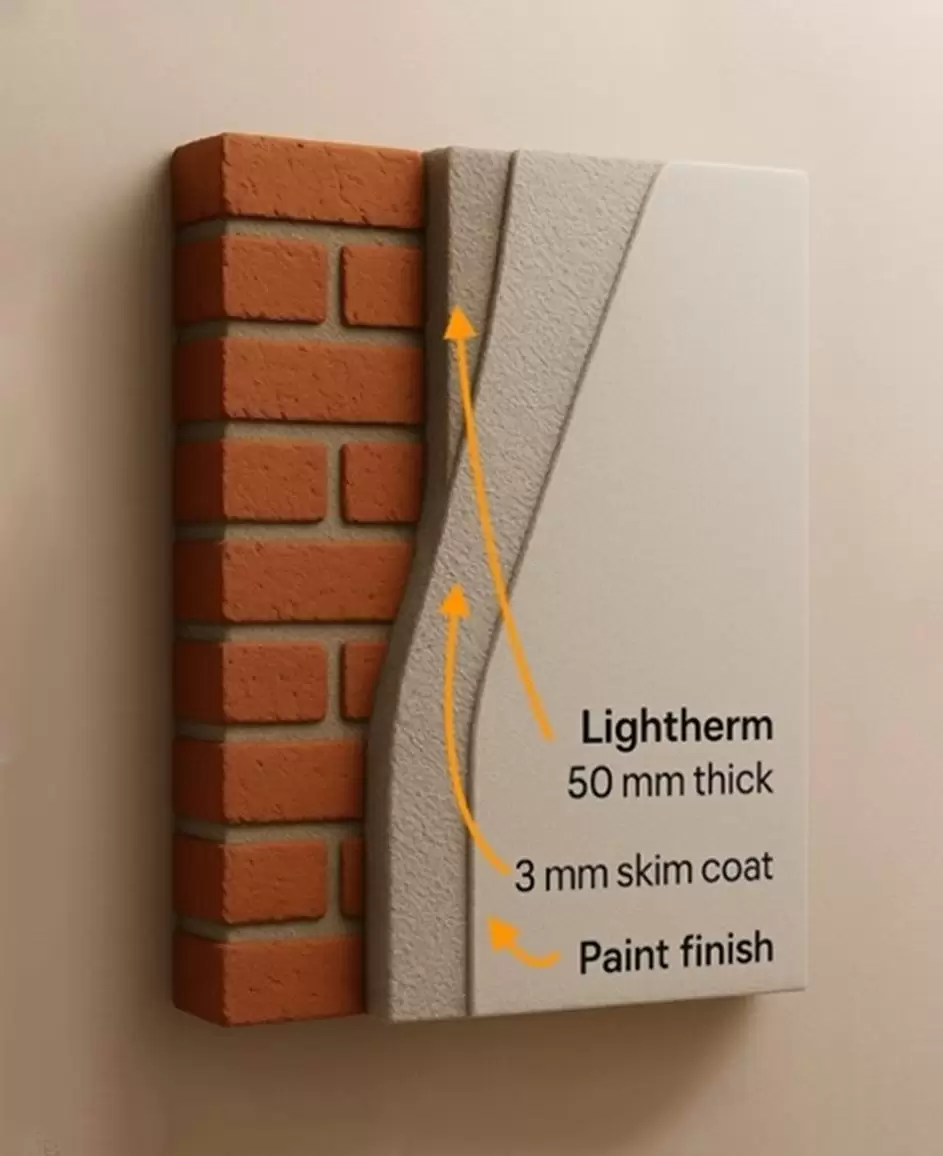 LIGHTHERM-Plaster - Vodapruf